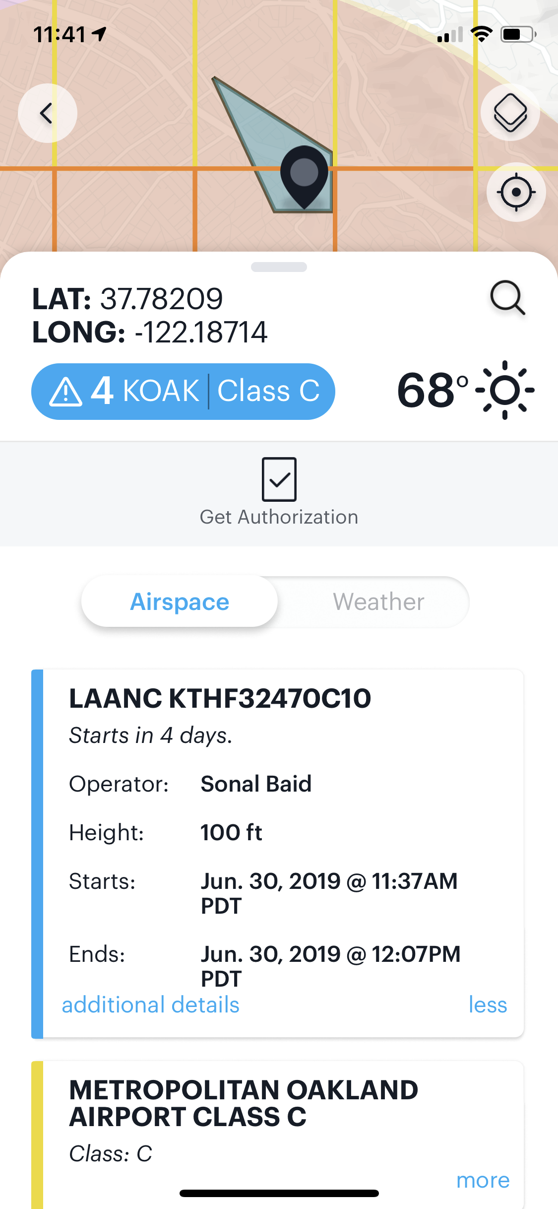 Submitting Your First LAANC Request | Aloft
