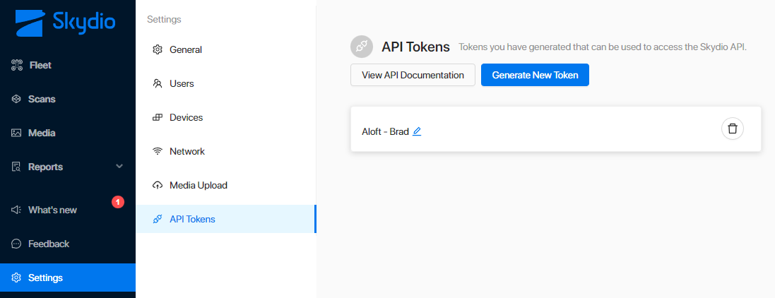 Setting up a Skydio integration | Aloft